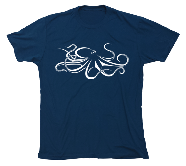 Giant Pacific Octopus T-Shirt Build-A-Shirt (Front / MN) – Shark Zen