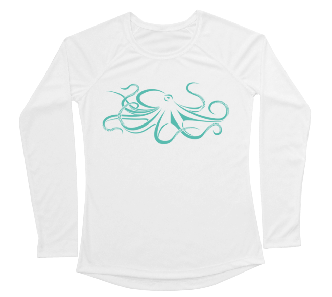 Giant Pacific Octopus Performance Build-A-Shirt (Women - Front / WH ...