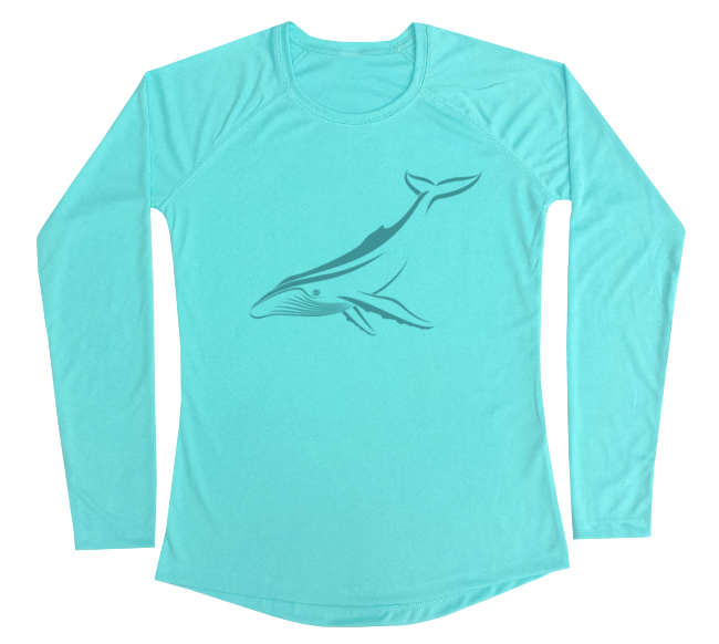 Humpback Whale Performance Build-A-Shirt (Women - Front / WB) – Shark Zen