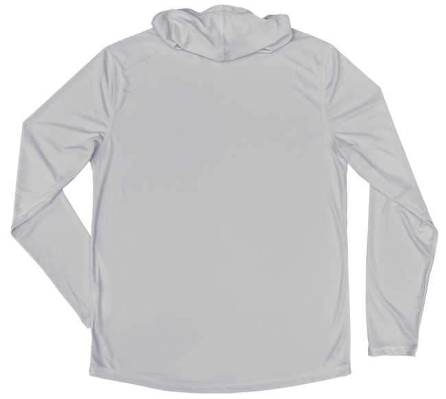 Men's Long Sleeve Shark Performance Hooded Sun Shirt - Grey – Shark Zen
