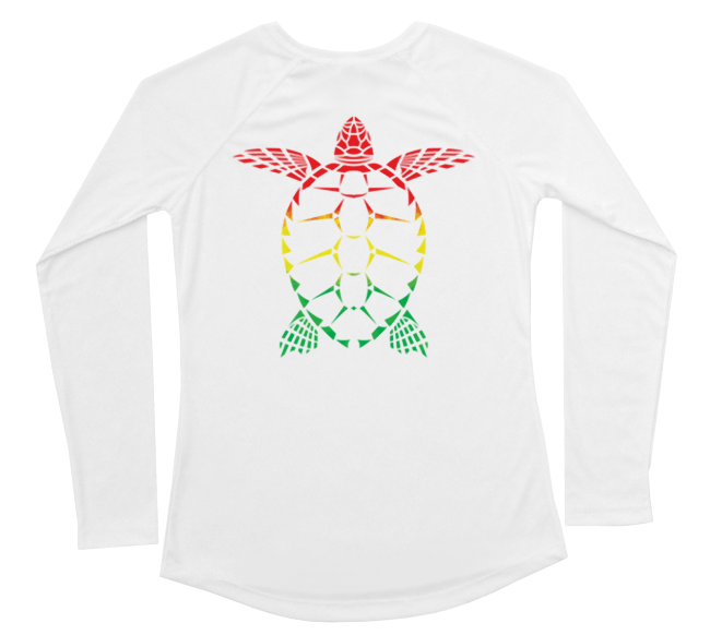 Loggerhead Sea Turtle Reggae Women's Sun Shirt, Loggerhead Sea Turtle ...