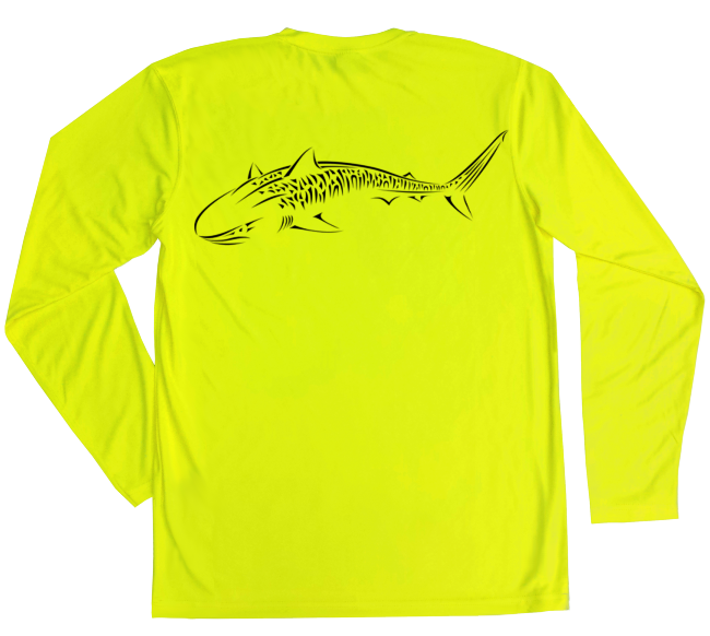 UV Protective Long Sleeve Sun Shirt | Tiger Shark Boating Shirt – Shark Zen